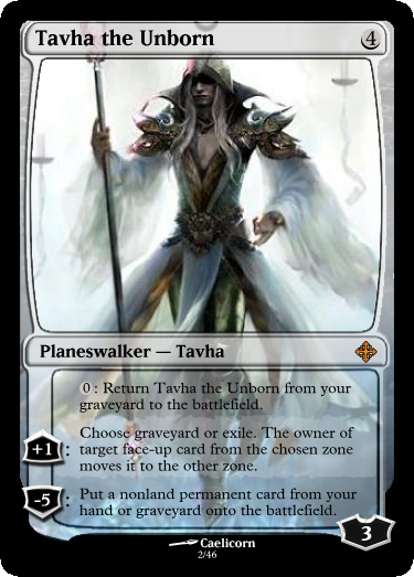 Colorless "Ghost" Planeswalker - Tavha - Custom Card Creation - Magic ...