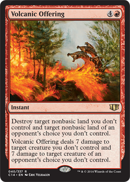 Volcanic Offering - Cube Card and Archetype Discussion - The Cube Forum ...