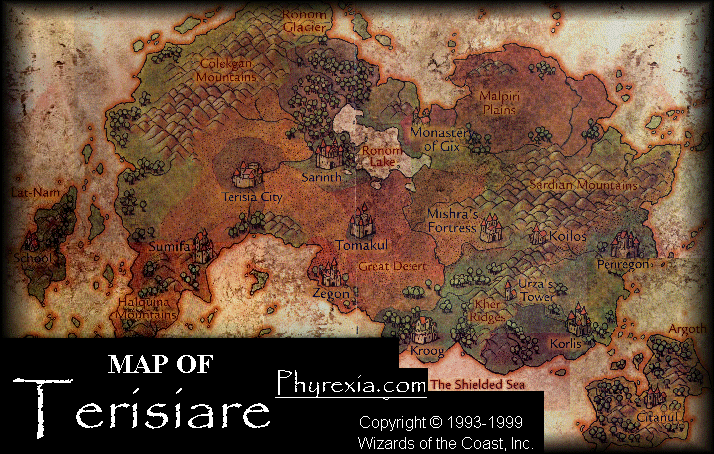 Geography of Terisiare - Magic Storyline - Magic Fundamentals - MTG ...