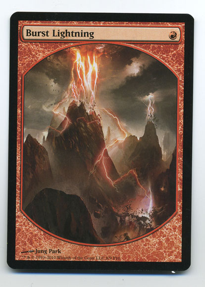 Burst Lightning - New textless card - The Rumor Mill - Magic ...