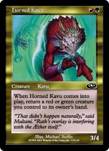 Horned Kavu - Creature - Cards - MTG Salvation