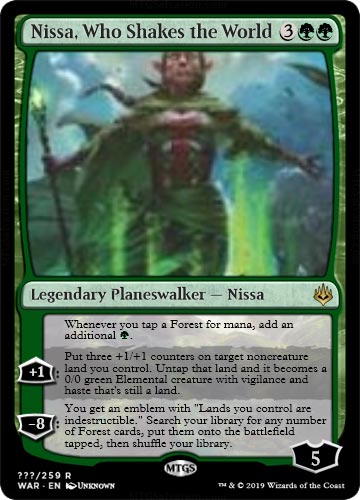 Nissa, Who Shakes the World - Planeswalker - Cards - MTG Salvation